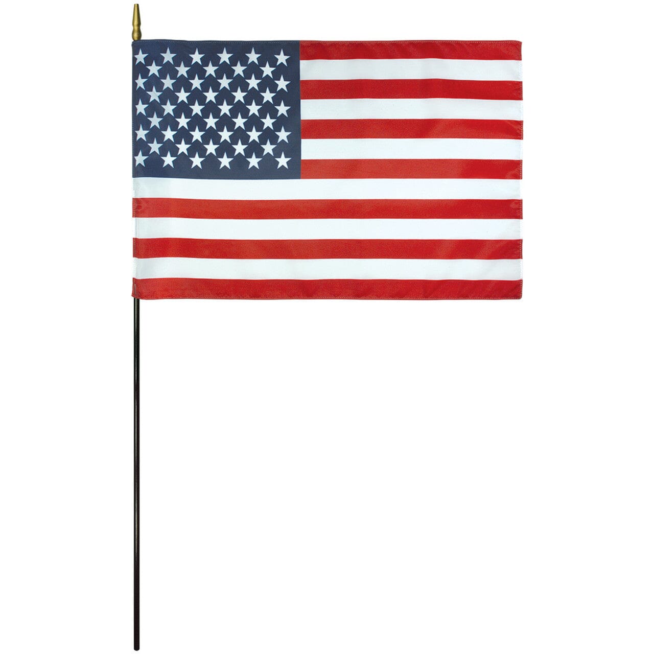 Premium 8"x12" US Mini Flags - Silk-Like, American Made