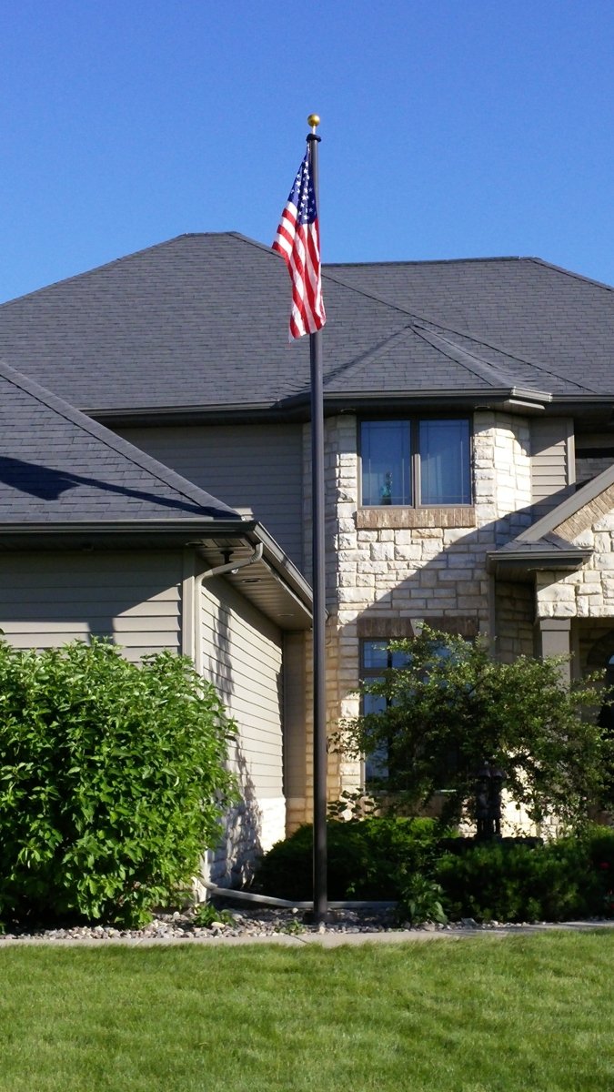 Residential One-Piece Flagpoles | Liberty Flagpoles