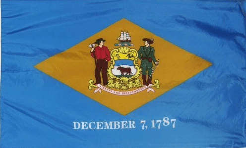 Current State Of Delaware Flag